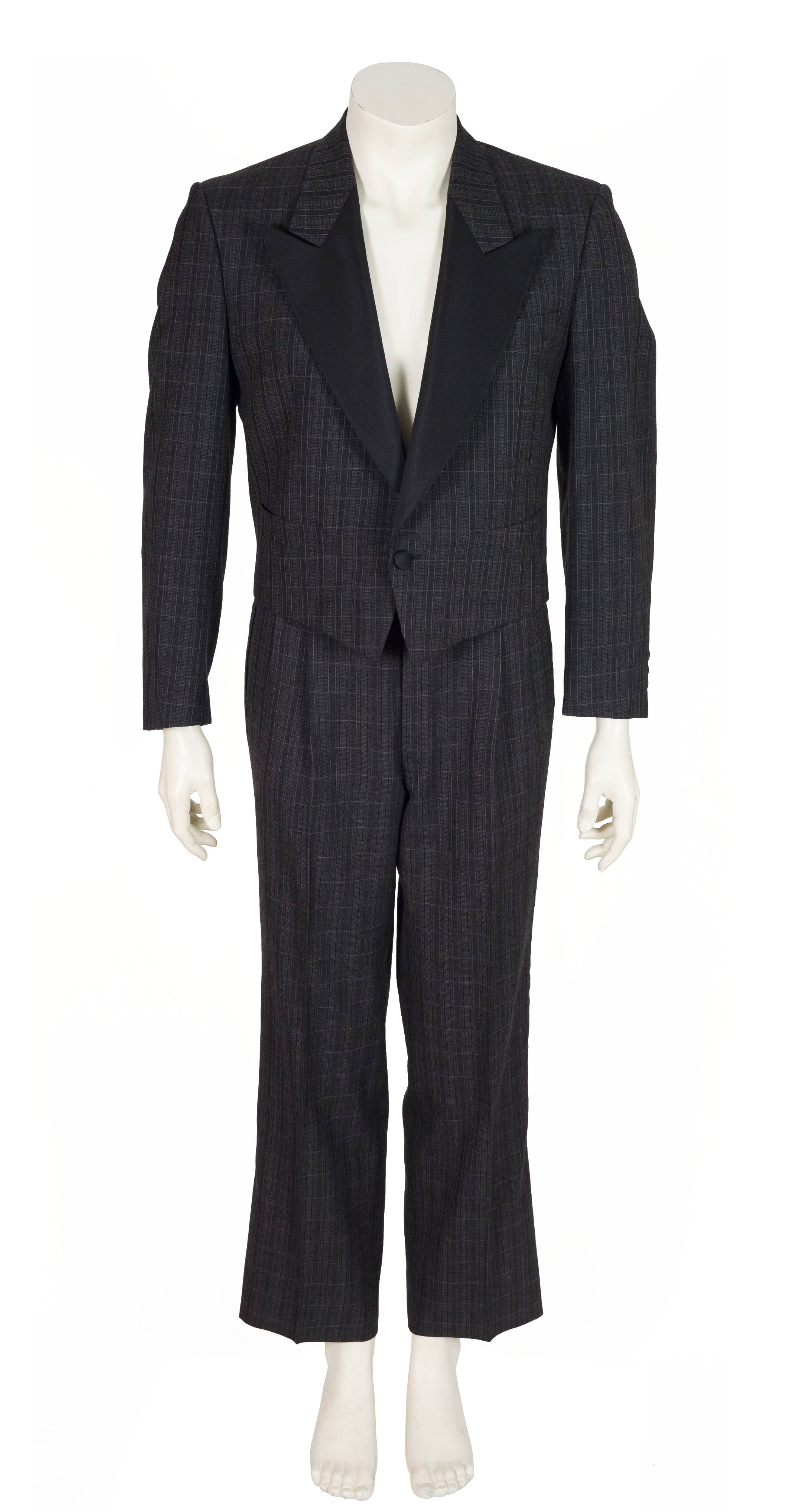 Emanuel Ungaro 1980s Men's Gray Plaid Wool Tuxedo Suit – Featherstone ...