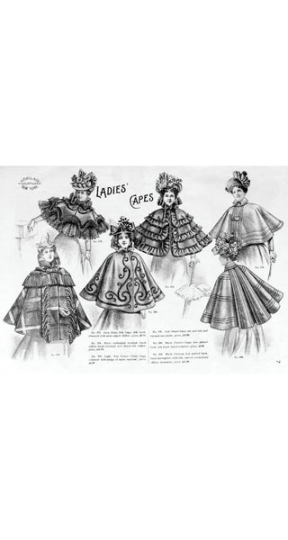 1890s Victorian Documented Plaid Wool Fringe Hooded Golf Cape ...